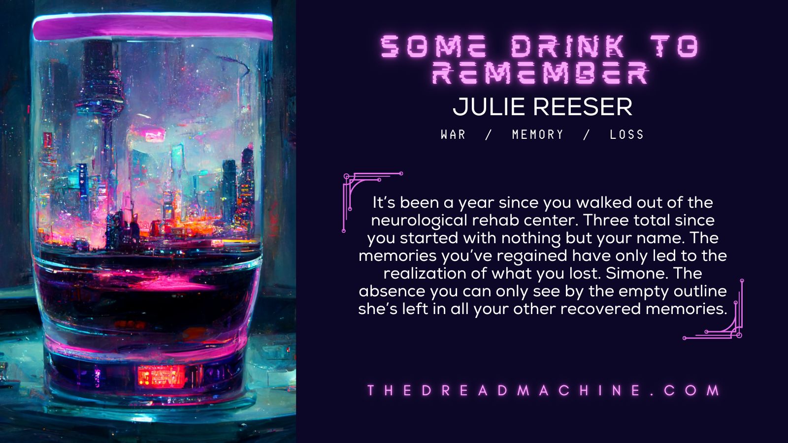 Some Drink to Remember | The Dread Machine